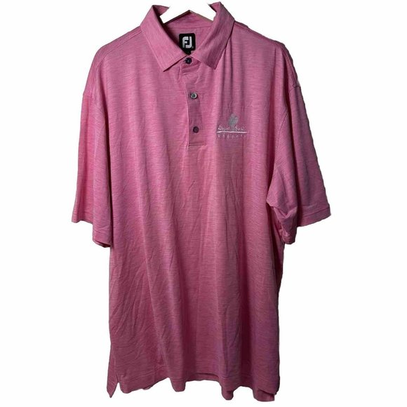 FootJoy | Shirts | Fj Footjoy Polo Shirt Men 2x Pink Desert Sand ...